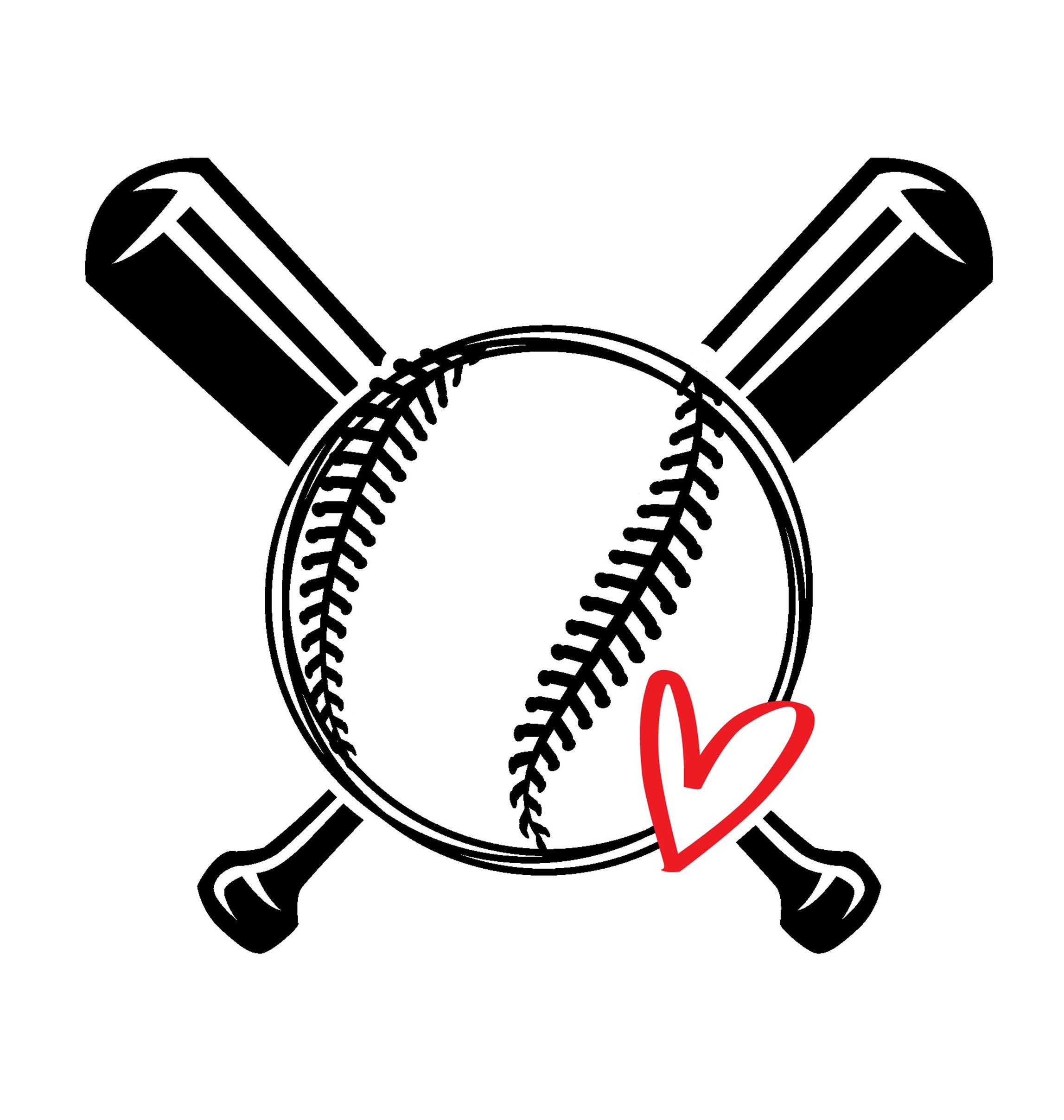 Baseball SVG Baseball Bat SVG Heart Svg Png Baseball Heart - Etsy Canada