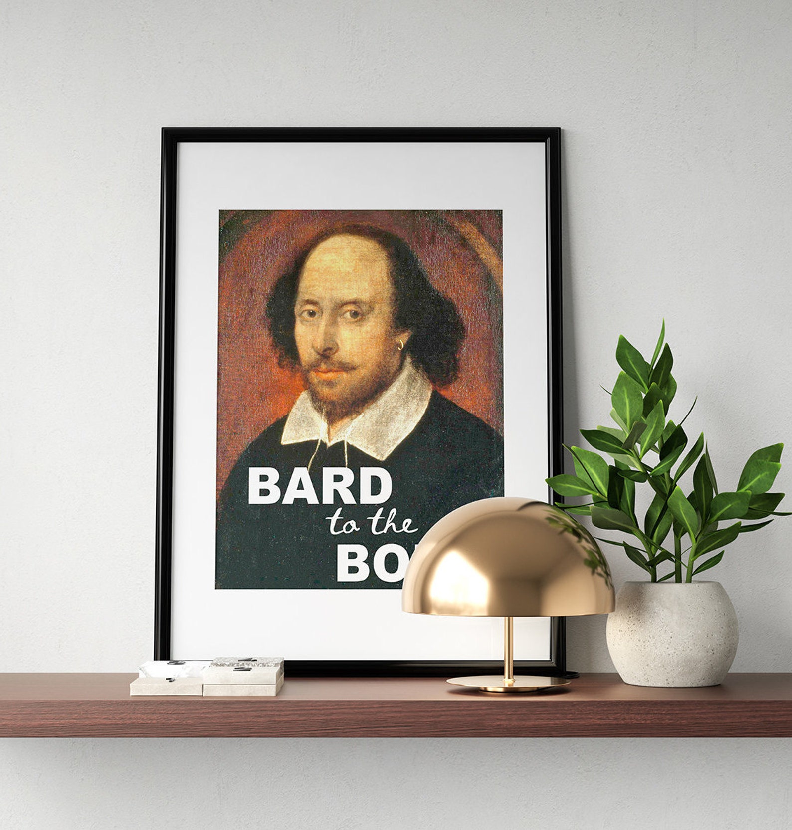 Shakespeare Poster Bard to the Bone Funny Shakespeare | Etsy