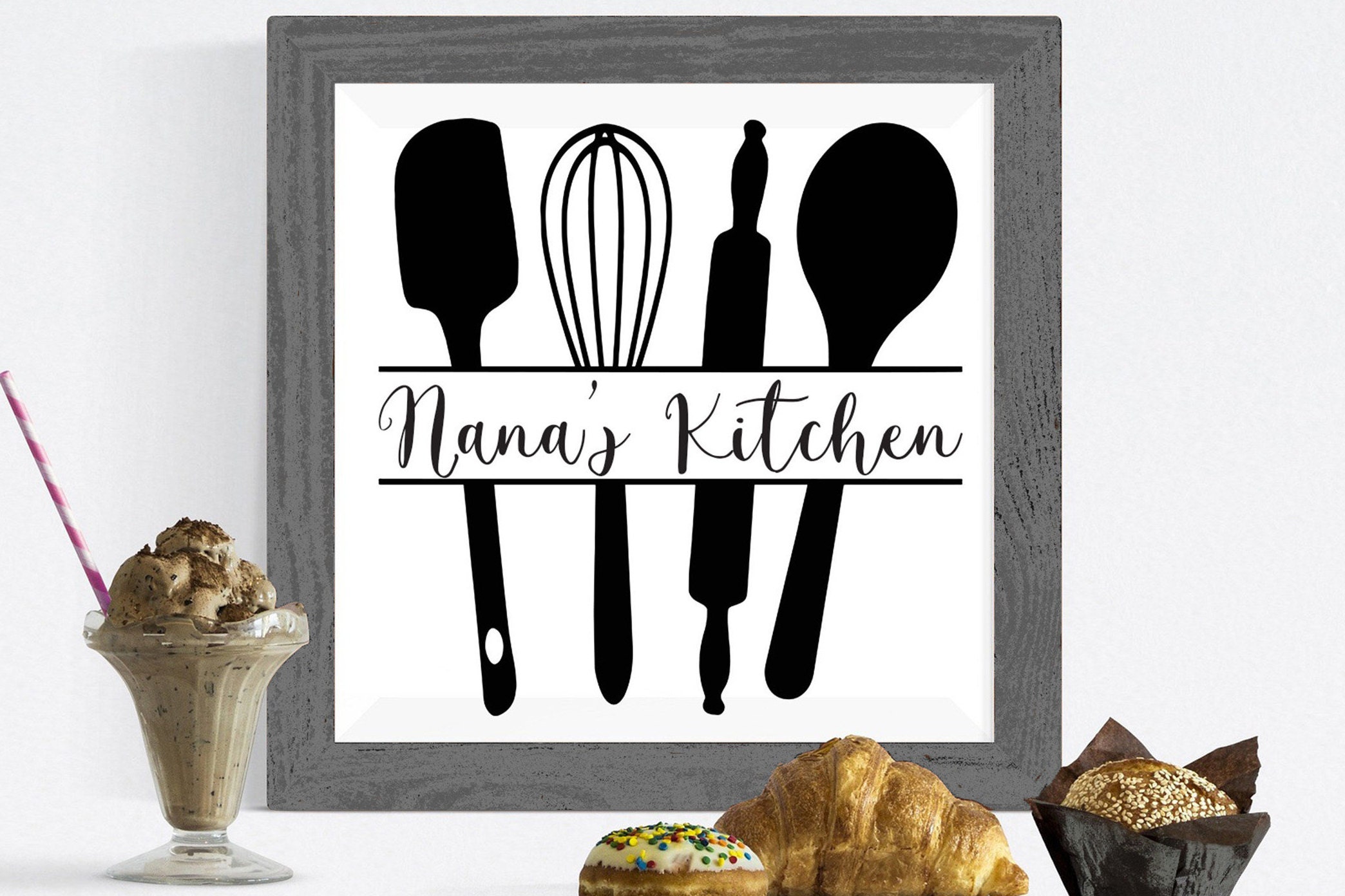 Split Kitchen Utensils SVG Printable PNG Instant Download - Etsy UK