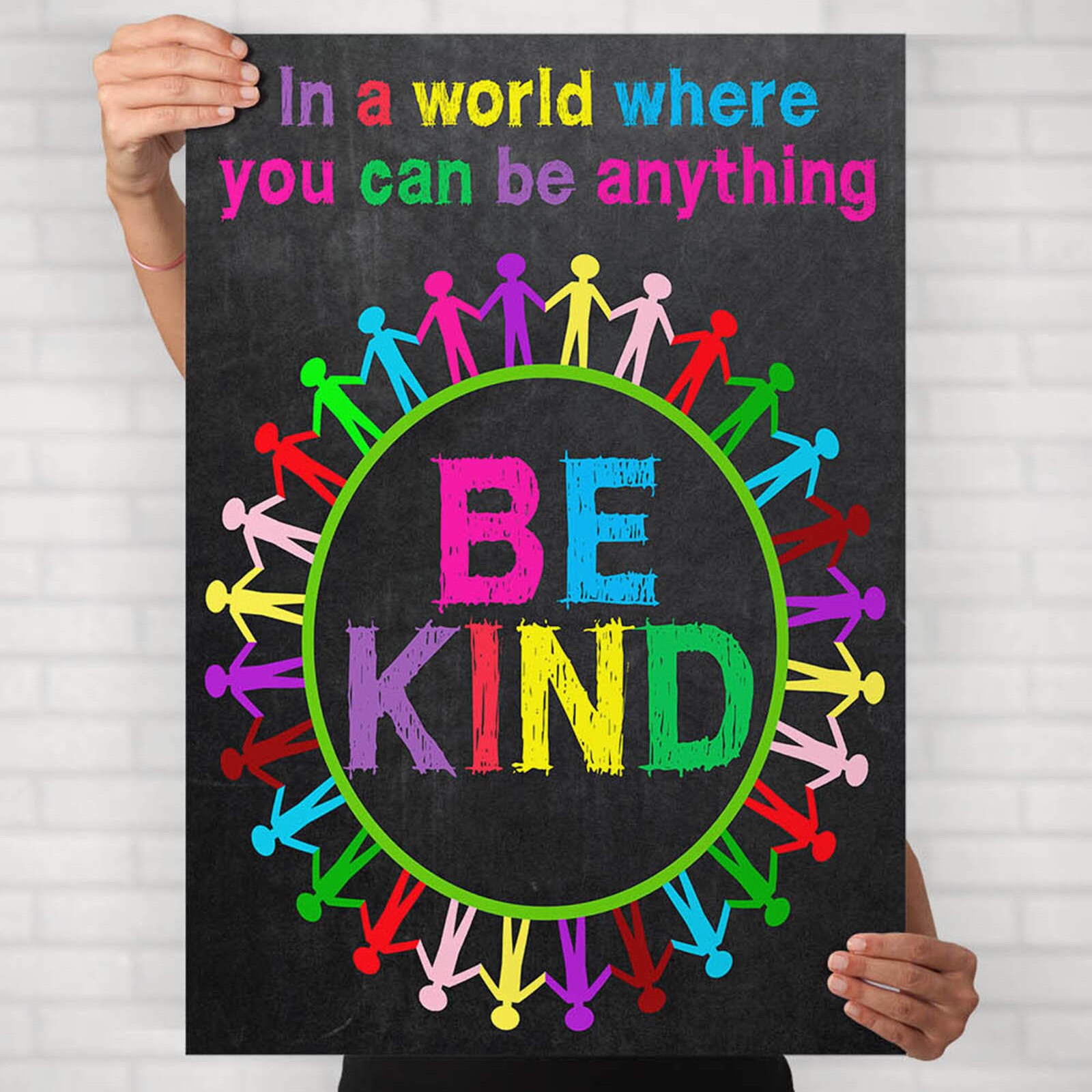 In A World Where You Can Be Anything BE KIND School | Etsy