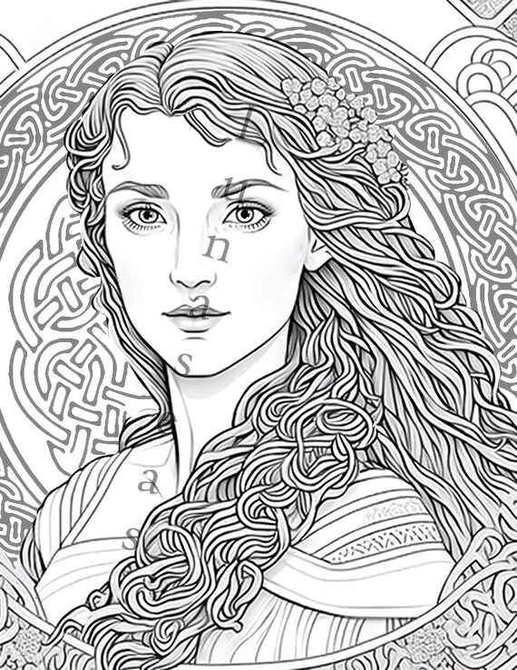 Celtic Princess Drawing
