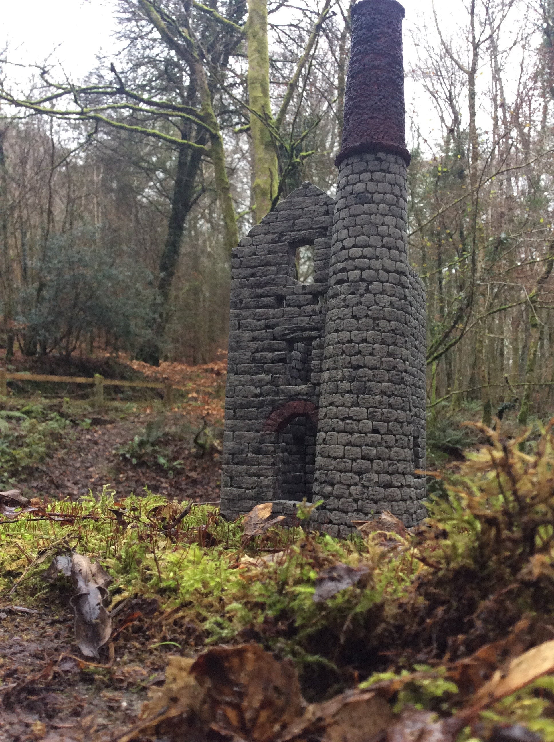 A Hand Cast Model of a Cornish Engine House. © - Etsy UK