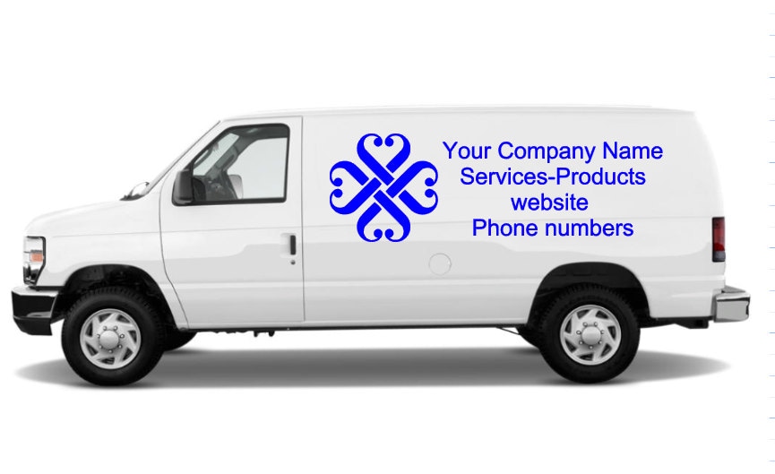 Car Window Decals, Custom Vehicle Advertising Vinyl Decals, Fleet Truck ...