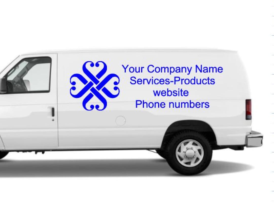 Car Window Decals, Custom Vehicle Advertising Vinyl Decals, Fleet Truck ...