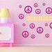Personalized:custom Name and 20 Peace Sign Decals, Choose 2 Colors - Etsy
