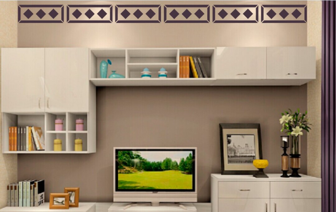 Tiles Border Wall Decals, Kitchen Border Decals, Room Borders, Vinyl ...