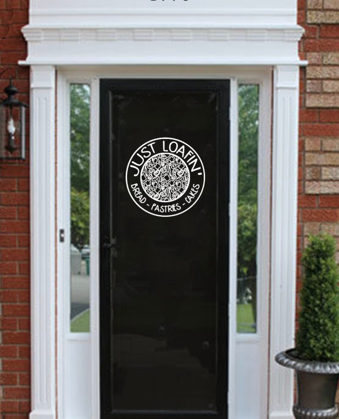 Custom Logo, Single Color Window Decal, Sticker for Store Front, Office ...