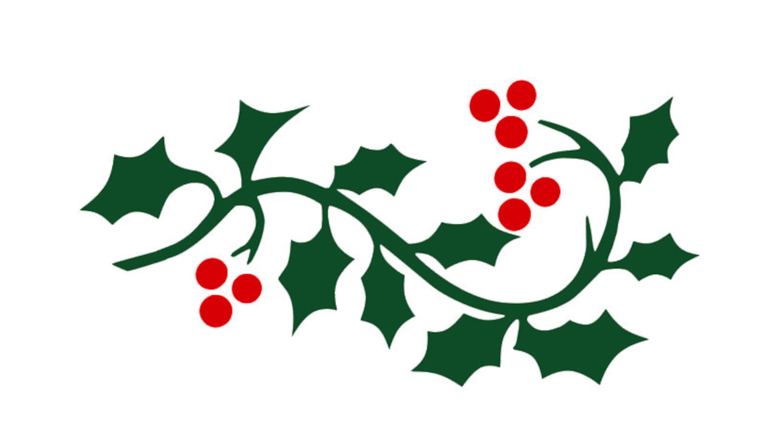 Holiday Garland... Vinyl Window Decal - Etsy