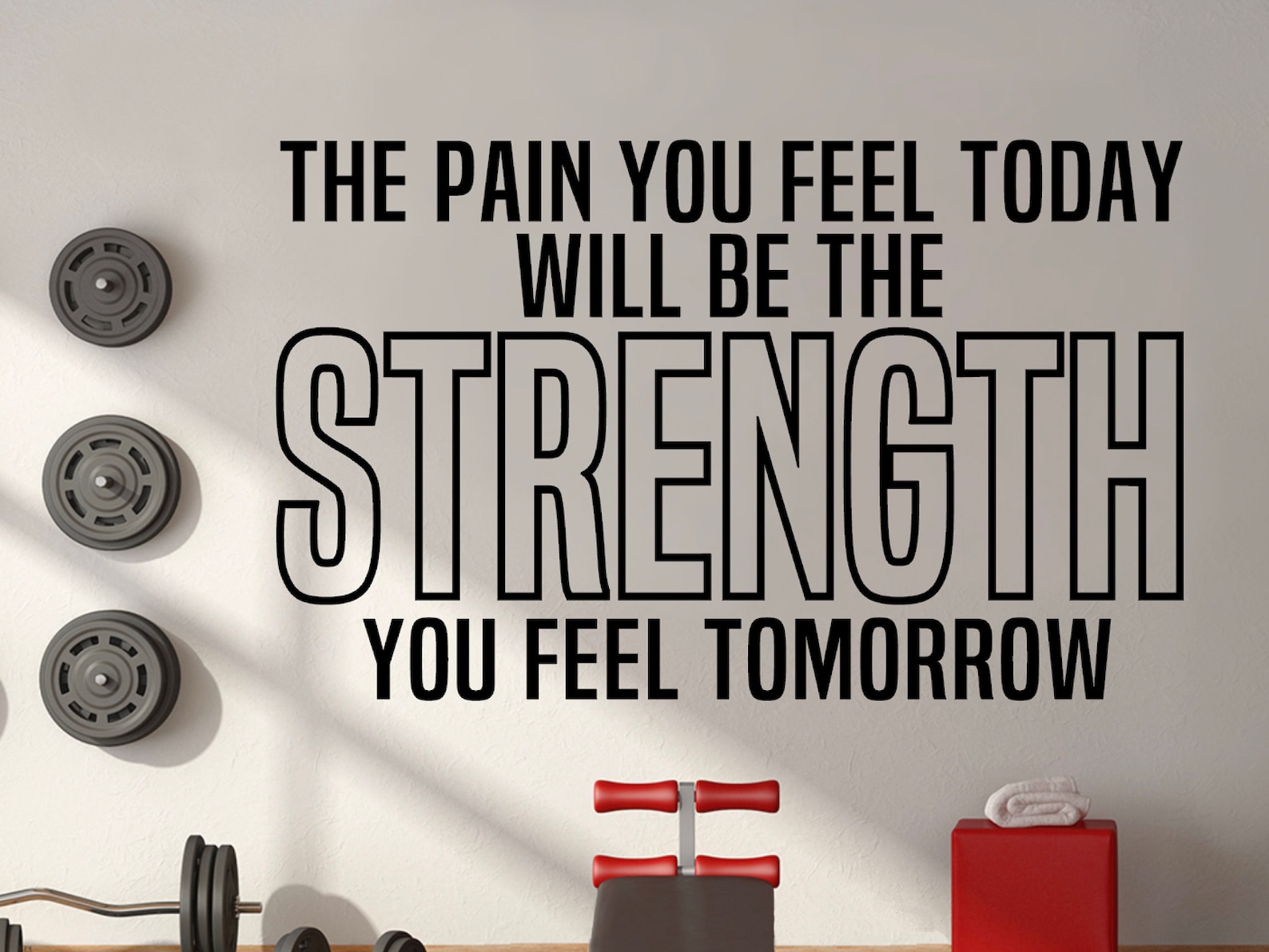 The Pain You Feel Today Will Be the Strength You Feel Tomorrow. Gym ...