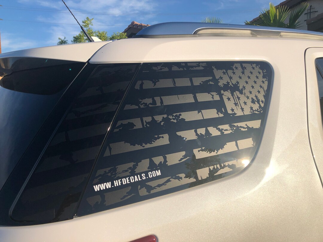 Distressed American Flag Decal Set for 2015, 2016, 2017, 2018 and 2019 ...