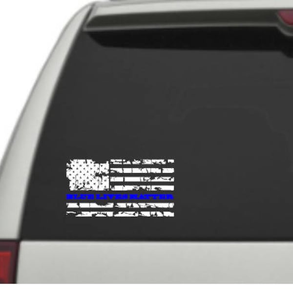 Blue Lives Matter Car Decal - Etsy