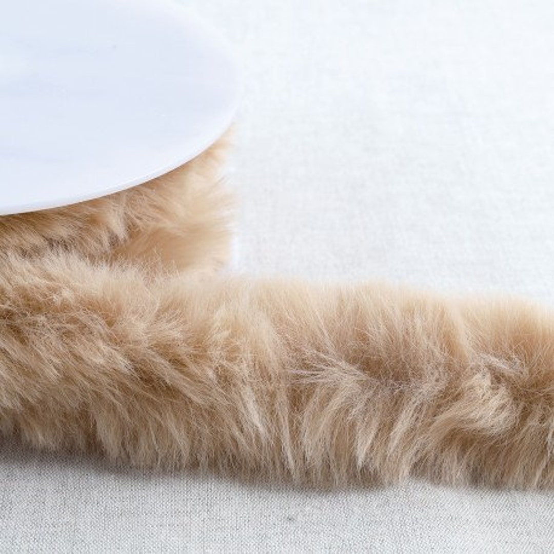 Taupe Faux Fur Flanged Piping Trim, 50mm (2in) Wide *sold per Metre* - Etsy
