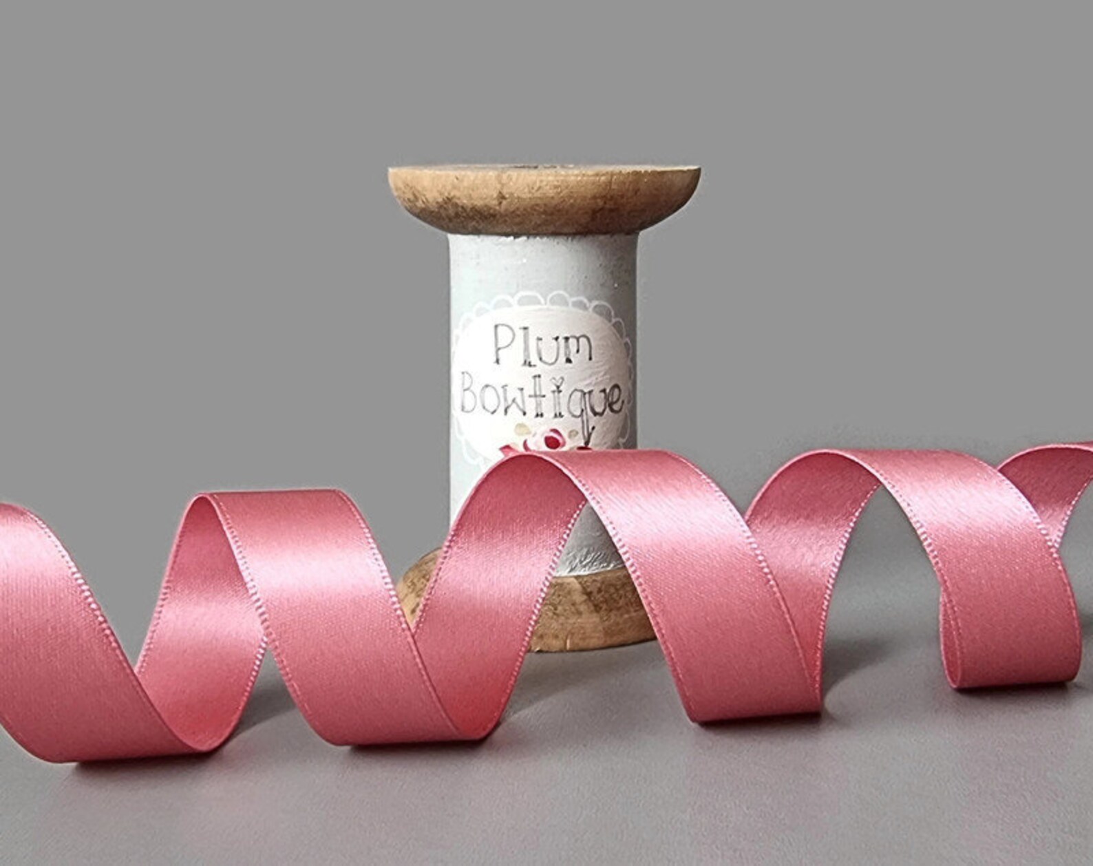 Antique Pink Luxury Double Satin Ribbon 15mm 9/16in Wide - Etsy