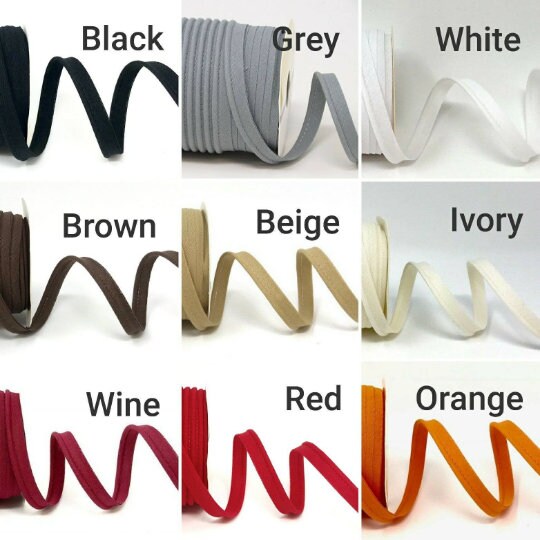 White Polycotton Piping Skinny 3mm sold per Metre - Etsy