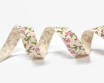 Pink Floral Ribbon | Etsy