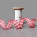 Red & White Traditional Gingham Ribbon, 15mm (9/16in) Wide *sold per ...