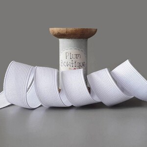 White Woven Elastic, 19mm (3/4") Wide *sold per Metre* - Etsy