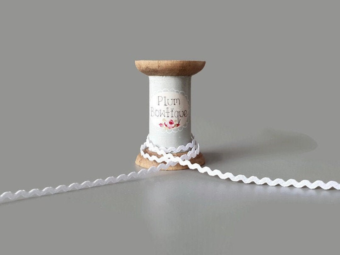 White Mini Ric Rac Trim 5mm 3/16in Wide sold per Metre - Etsy UK