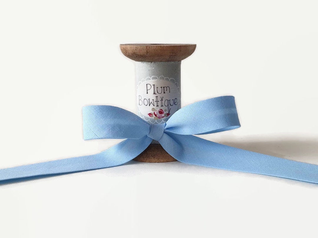 Pale Blue Polycotton Bias Binding, 18mm (11/16in) Wide *sold per Metre ...