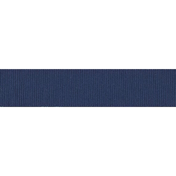 Navy Blue Grosgrain Ribbon 10mm 3 8in wide Sold Per Metre