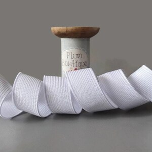 White Woven Elastic, 19mm (3/4") Wide *sold per Metre* - Etsy