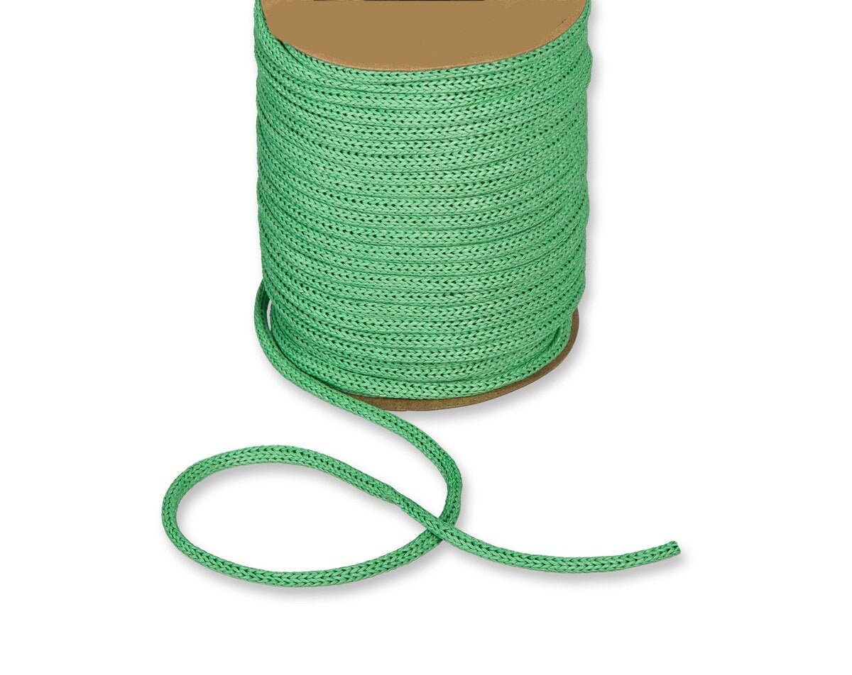 Deep Mint Green Knitted Paper Tube 4mm 5/32in wide Sold | Etsy