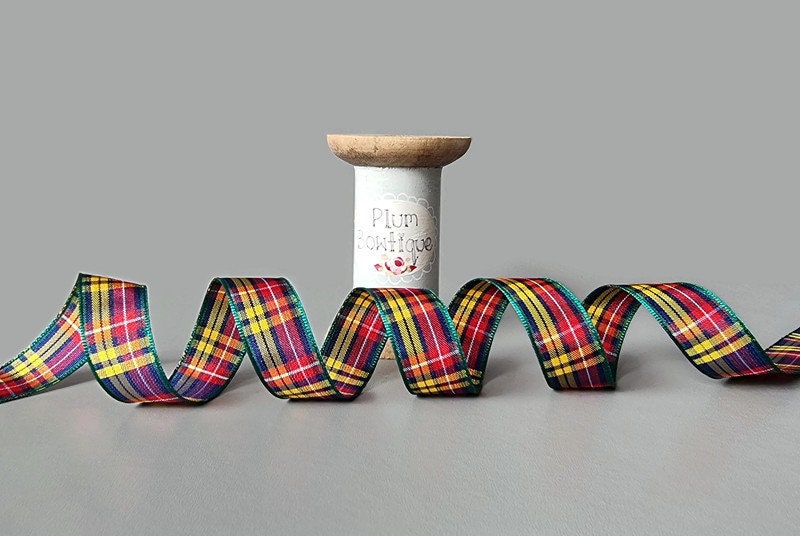 Buchanan Tartan Ribbon, 16mm (5/8in) Wide *sold per Metre* - Etsy UK