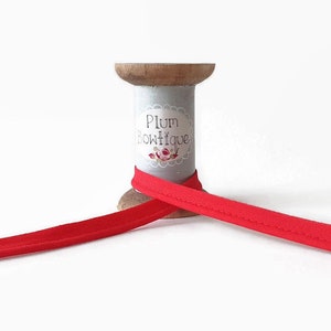 Red Polycotton Piping, Skinny (3mm) *sold per Metre* - Etsy