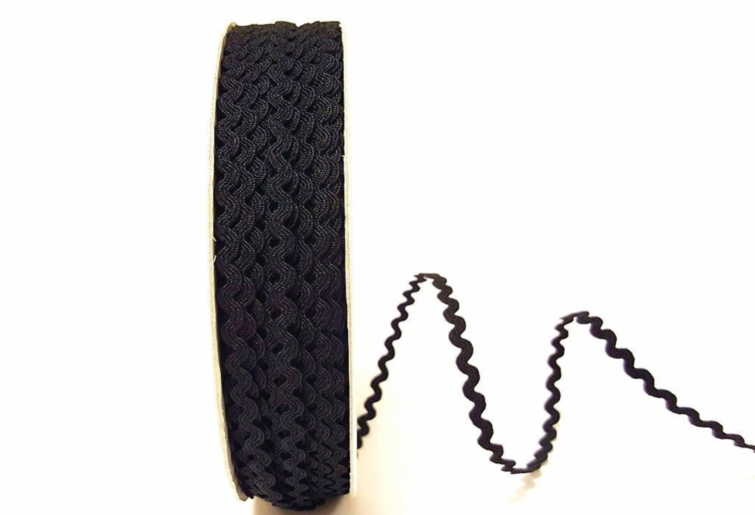 Black Ric Rac Trim, Mini 5mm (3/16in) Wide *sold per Metre* - Etsy