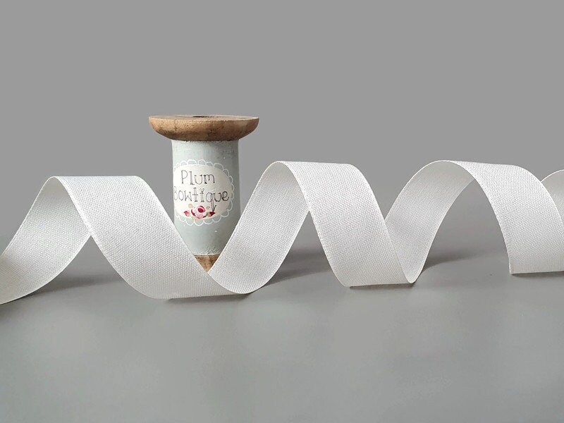 Soft Ivory Matte Semi-Sheer Textured Ribbon 25mm 1in wide | Etsy