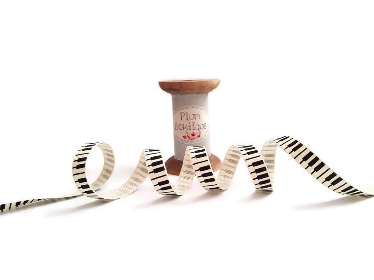 Ebony & Ivory Piano Keys Keyboard Print Ribbon 10mm 3/8in - Etsy