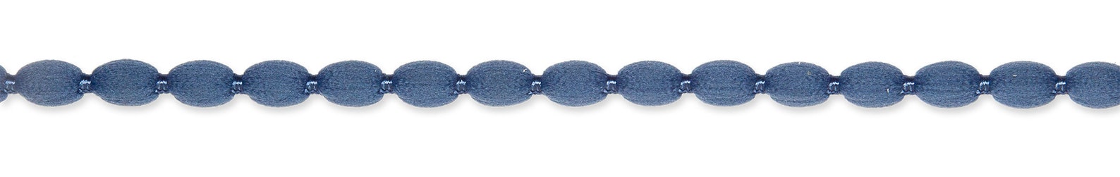 Denim Blue Pom Pom Bobble String, 8mm (5/16in) Wide *sold per Metre ...