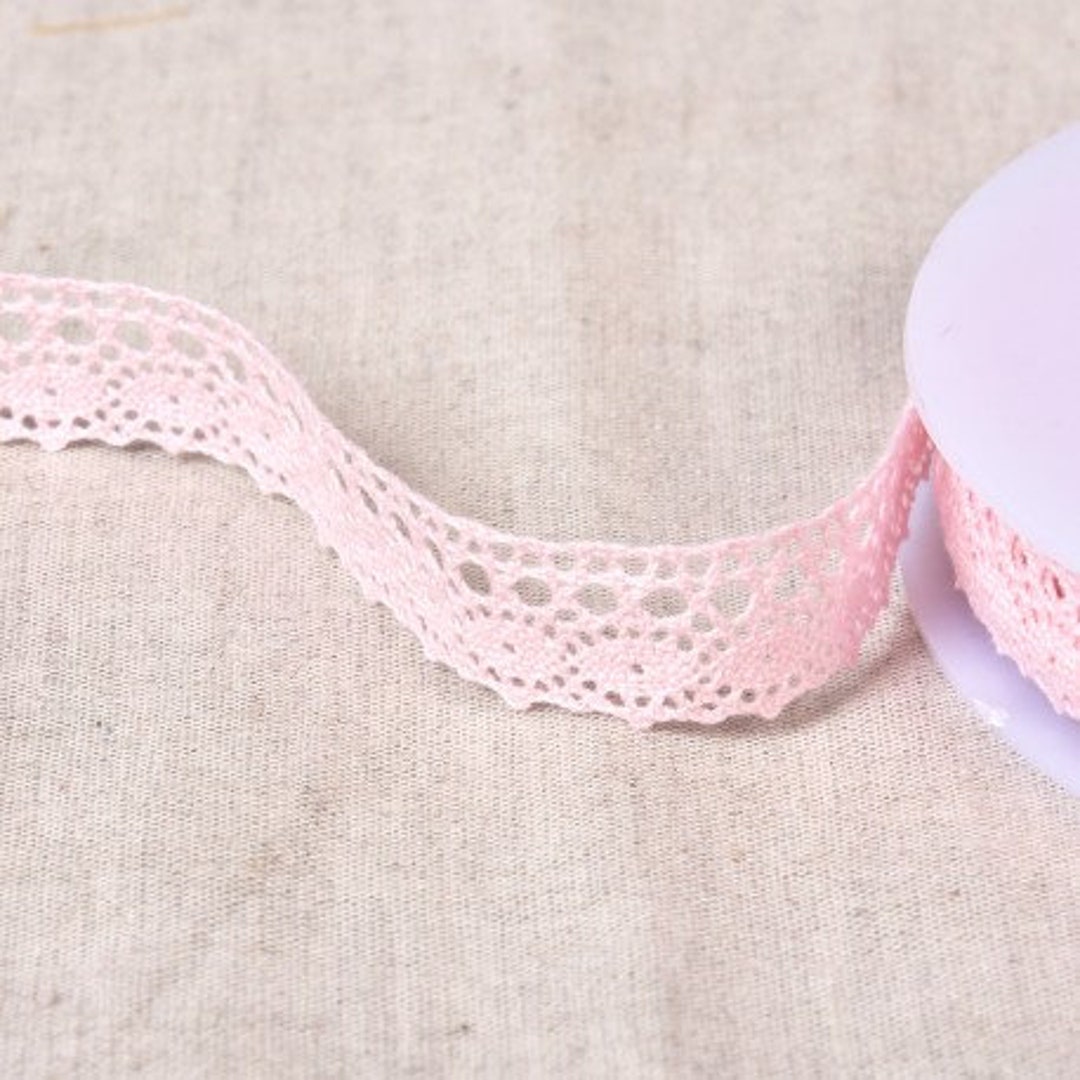 Peony Pink "fiona" Cluny Lace Trim, 15mm (9/16in) Wide *per 1 Metre/39 ...