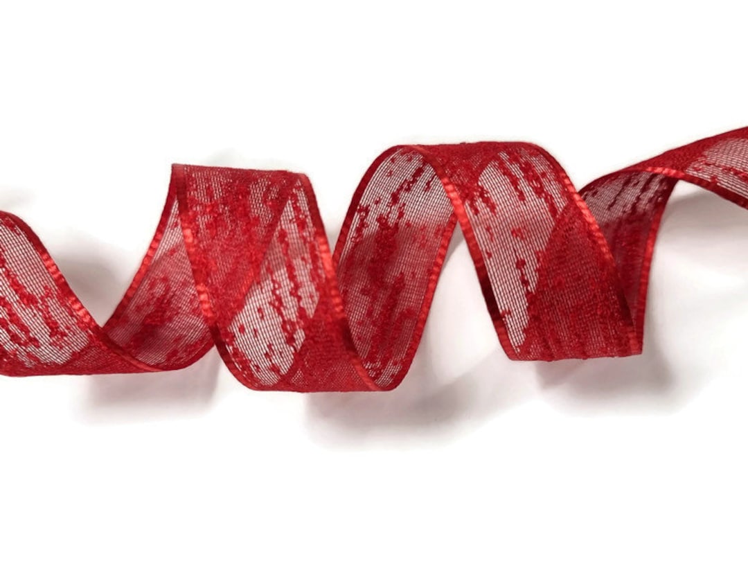 Red Sheer Boucle Ribbon, 25mm (1in) Wide *sold per Metre* - Etsy