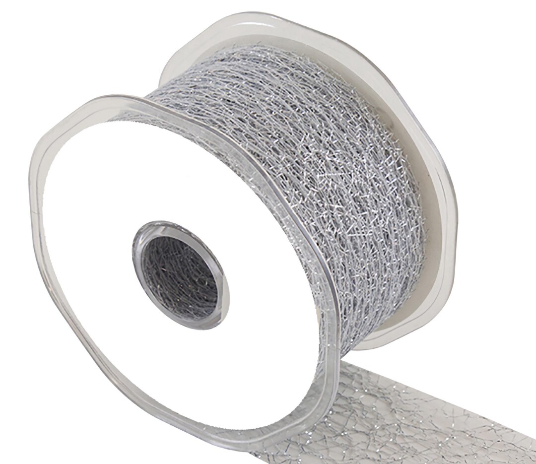 Metallic Silver Web Mesh Ribbon, 50mm (2in) Wide *sold per Metre* - Etsy