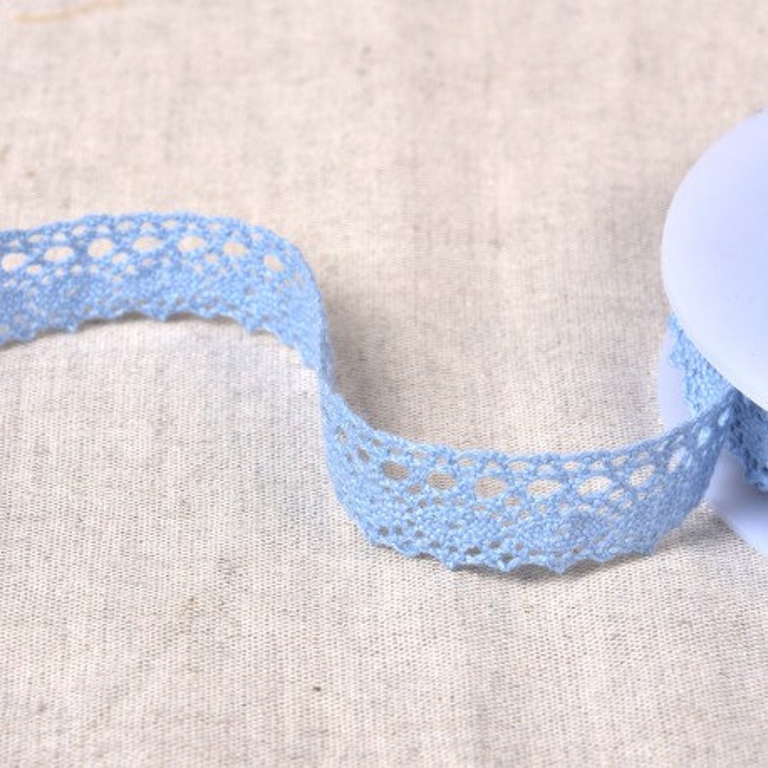 Cornflower Blue "fiona" Cluny Lace Trim, 15mm (9/16in) Wide *per 1 ...