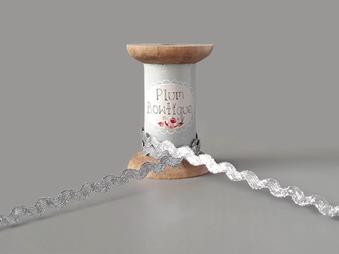 Metallic Silver Ric Rac Trim, 8mm (5/16in) Wide *sold per Metre* - Etsy