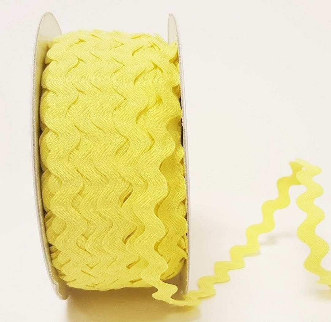 Lemon Yellow Ric Rac Trim, Large 12mm (1/2in) Wide *sold per Metre* - Etsy