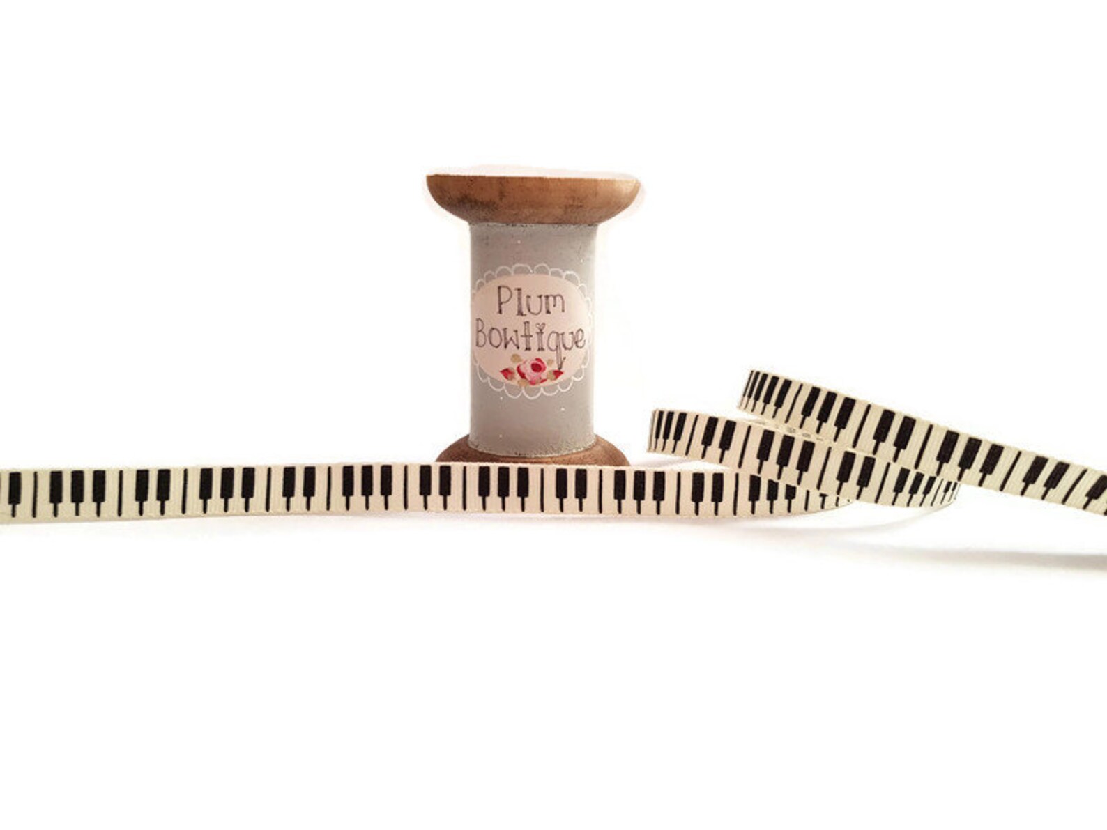 Ebony & Ivory Piano Keys Keyboard Print Ribbon 10mm 3/8in - Etsy