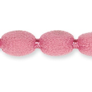 Dusky Pink Pom Pom Bobble String, 8mm 5/16in Wide sold per Metre - Etsy UK