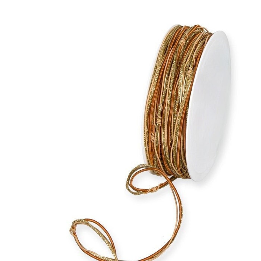 Sienna & Gold 4-strand Gimp Wire Trim, 5mm (3/16in) Thick *sold per ...
