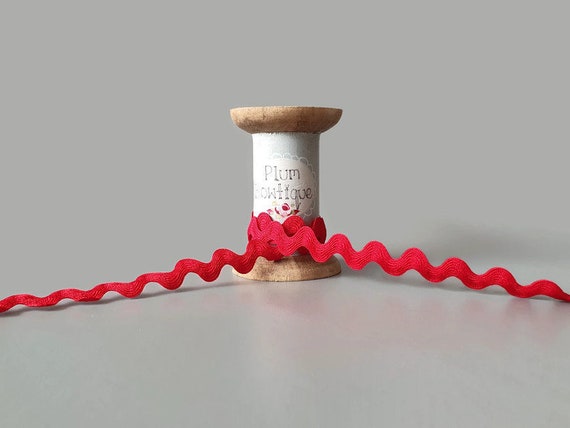 Red Ric Rac Trim 12mm 1/2in Wide sold per Metre | Etsy