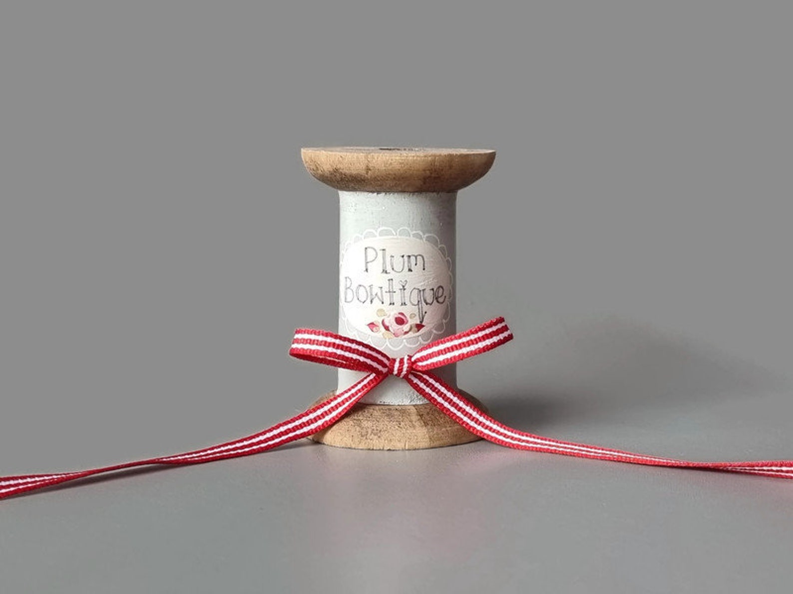 Red & White Stripe Ribbon 5mm 3/16in Wide sold per Metre - Etsy UK