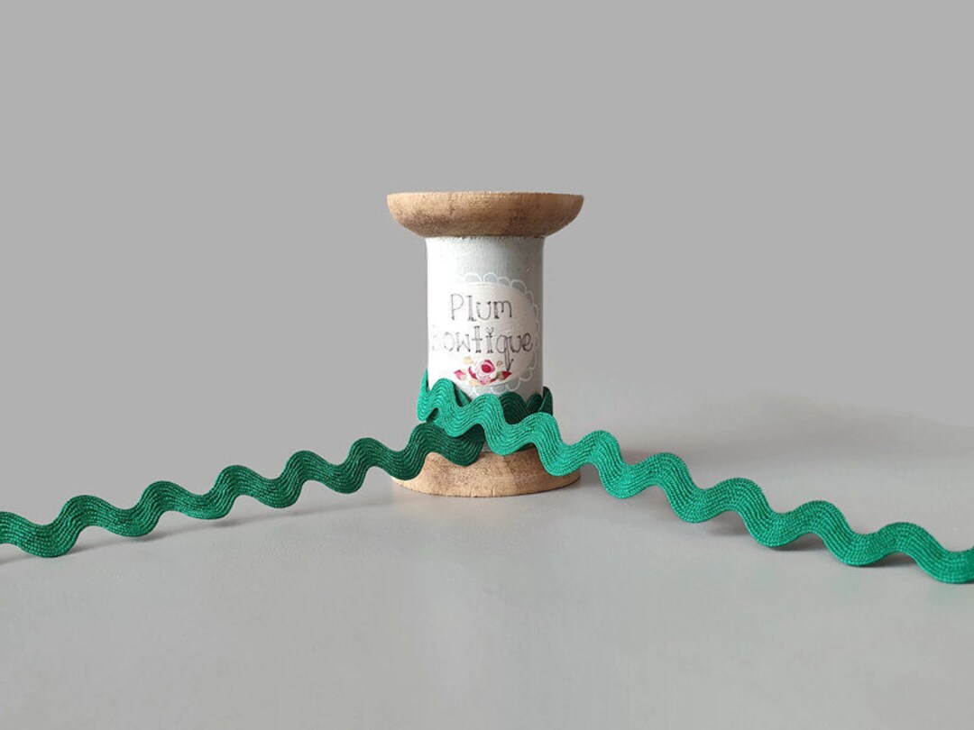 Emerald Green Ric Rac Trim, Large 12mm (1/2in) Wide *sold per Metre* - Etsy
