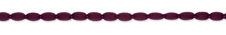 Deep Plum Pom Pom Bobble String, 8mm (5/16in) Wide *sold per Metre ...