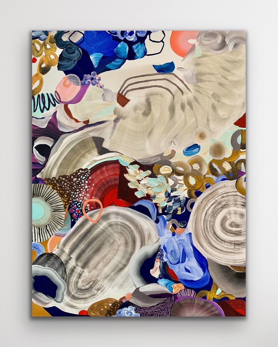 The Indulge Original Painting, Bright, Colorful, Textured, Vibrant, One ...