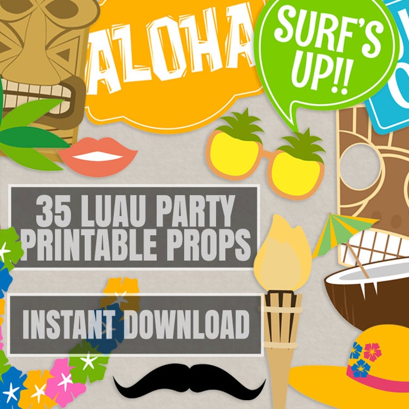 Hawaiian Photo Props - Etsy