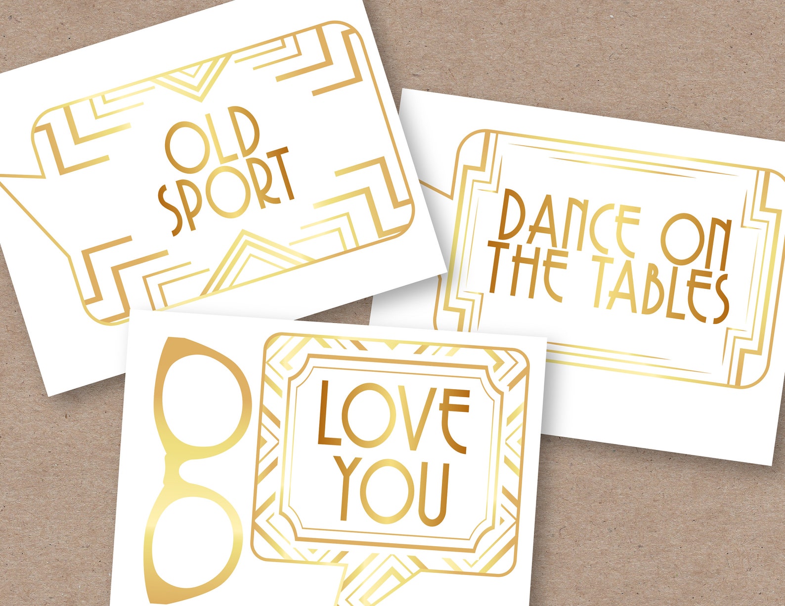 40 Printable Gatsby Party Props White 1920s Party Props - Etsy
