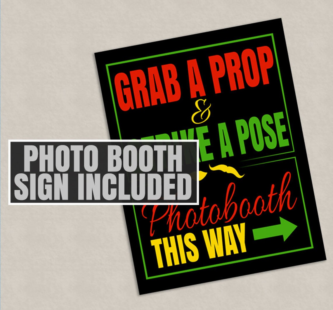 35 Reggae Props Printables, Reggae Photo Booth Props, Rasta Theme Party ...