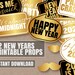 Printable New Years Printable Photo Booth Props, Gold 2023 New Years ...